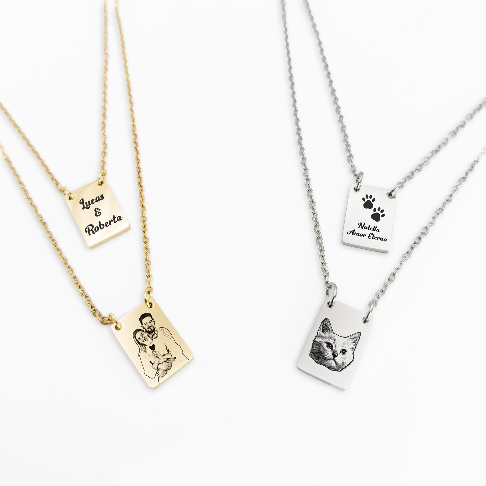 Colar Escapulário com Foto Personalizada em Aço Inox Premium – Milie